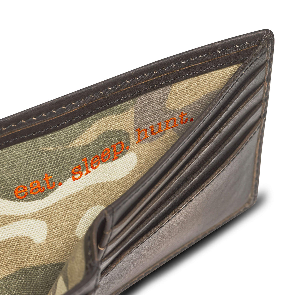 Deer Double ID Bifold Leather Wallet | House of Jack Co – House of Jack Co.
